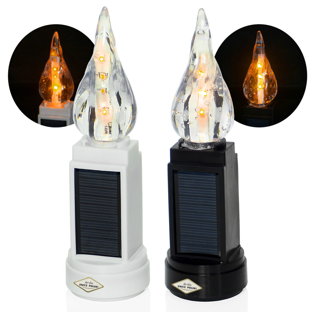 Wkład solarny do zniczy imitujący żywy płomień 16cm - Znicze Artystyczne